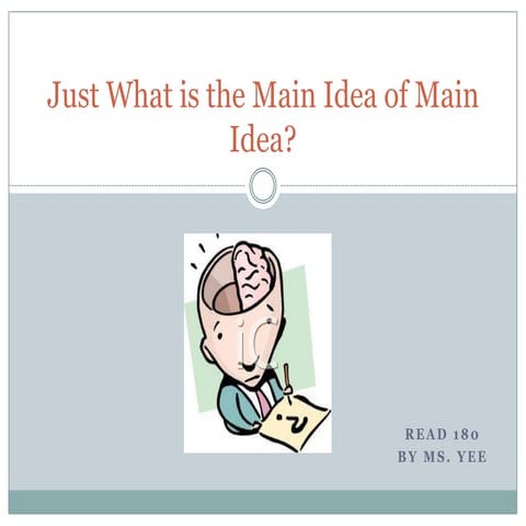 Main idea | PPT