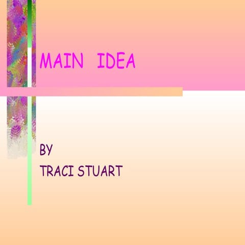 Main idea | PPT