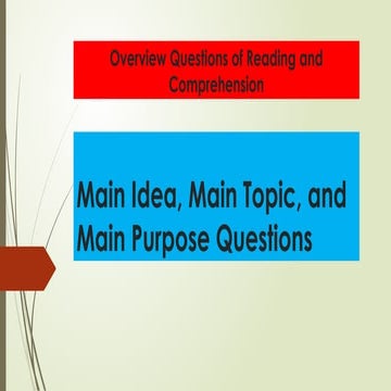 Main Idea, Main Topic, and Main, UTBK.pptx