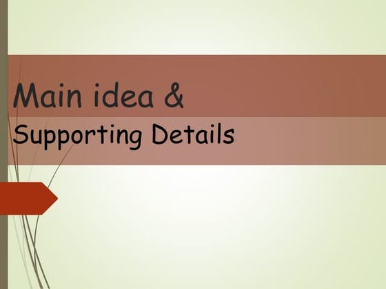 Finding the Main Idea with Pictures | PPT