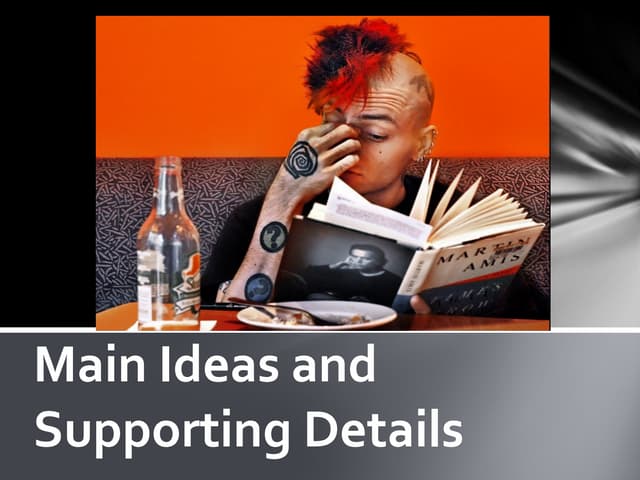 Main Idea and Supporting Details | PPT