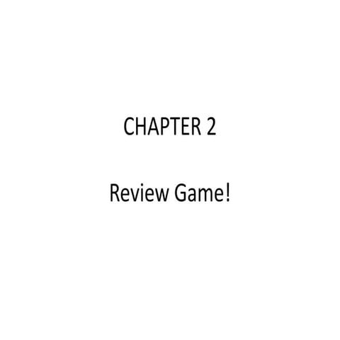 Chapter 2: Introduction to Algebra Review Game | PPTX