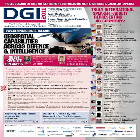 Defence Geospatial Intelligence Agenda | PDF