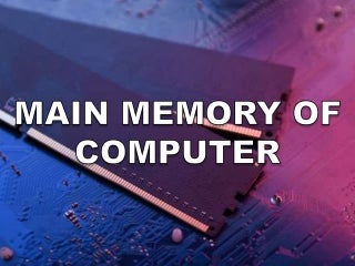Computer memory | PPT