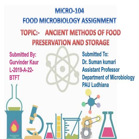 ANCIENT METHODS OF FOOD PRESERVATION | PPTX
