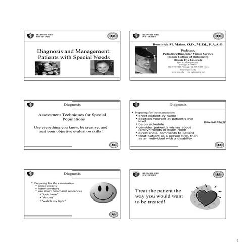 Diagnosis and Management of Special Populations part 2 | PDF