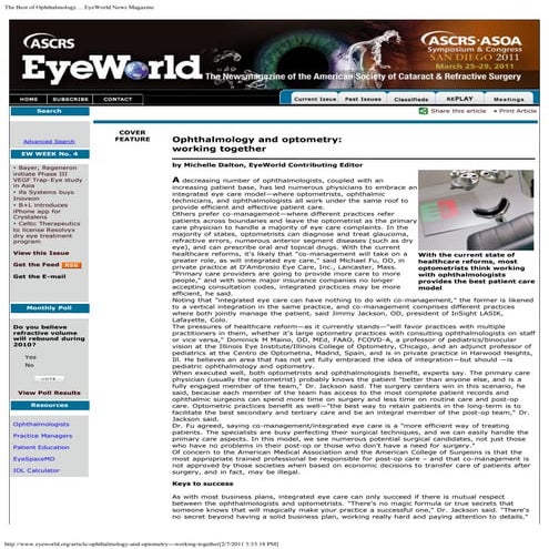 Eye World Quotes Dr. Maino Extensively | PDF