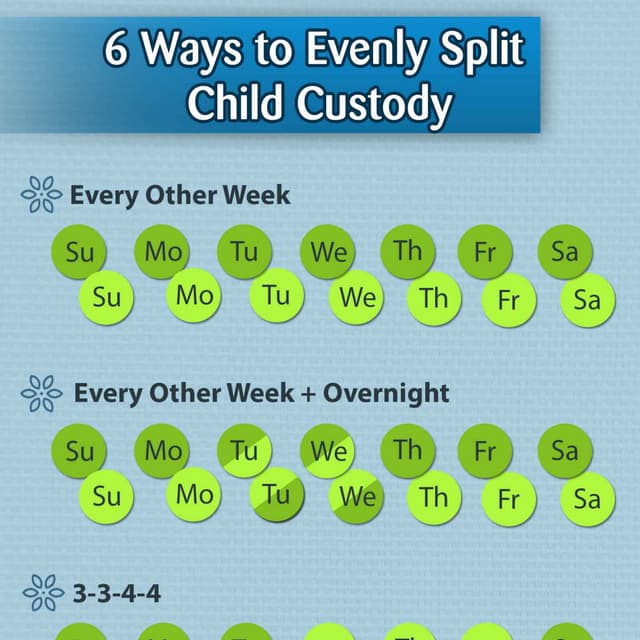 6 Ways to Evenly Split Child Custody | PDF
