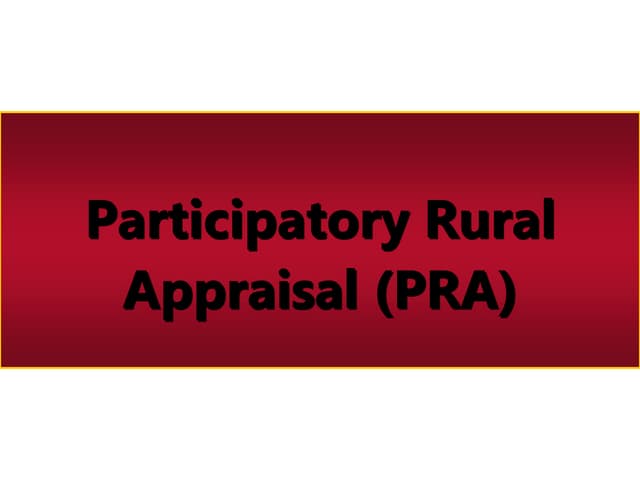 Presentation on PRA & PLA Process | PPT