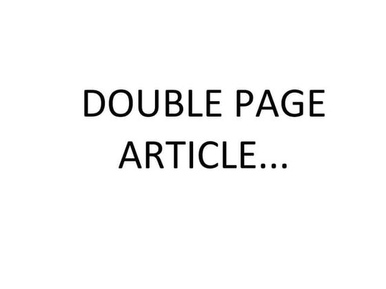 Magazine double page spread analysis | DOCX