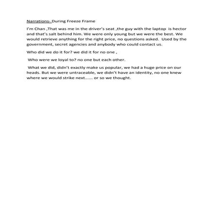 Stop motion storyboard draft | DOCX