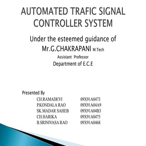 Automated Traffic Control System | PPT