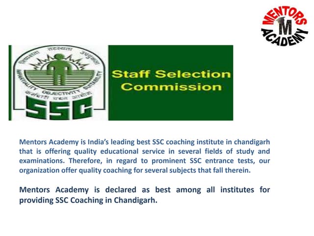 SSC ( STAFF SELECTION COMMISSION ) PRESENTATION | PPTX