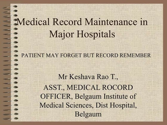 Medical record management | PPT