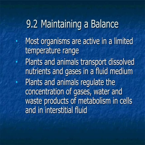 Maintaining a balance | PPT