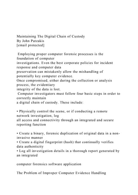 Digital Forensic Case Study | PPT