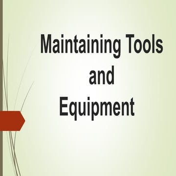 Maintaining Tools.pptx
