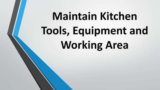 Lesson 5 Cleaning and Sanitizing Tools and Equipment | PPT