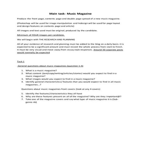 Main task- Music Magaizine | DOCX