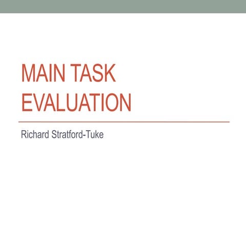Main task evaluation | PPTX
