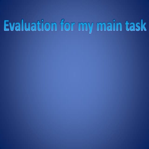 Main task evaluation | PPT