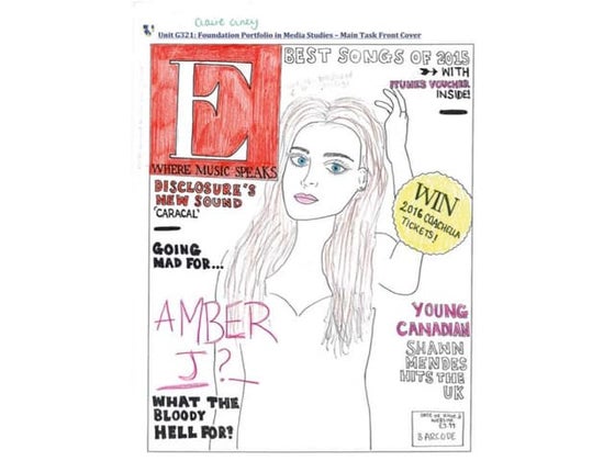 Preliminary Front Cover - Hand Drawn Draft | PPT