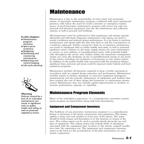 Maintenance | PDF