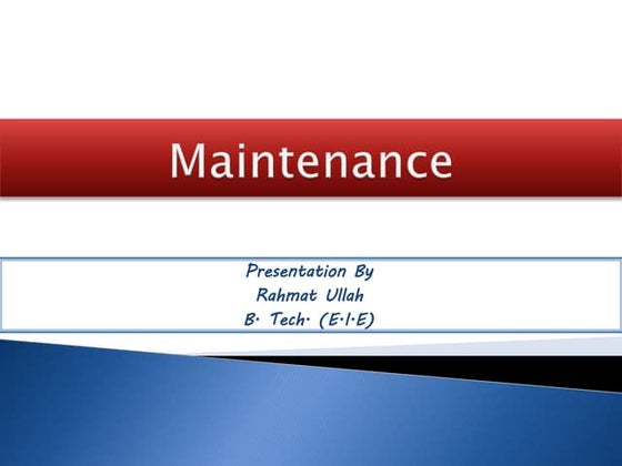 MAINTENANCE.ppt