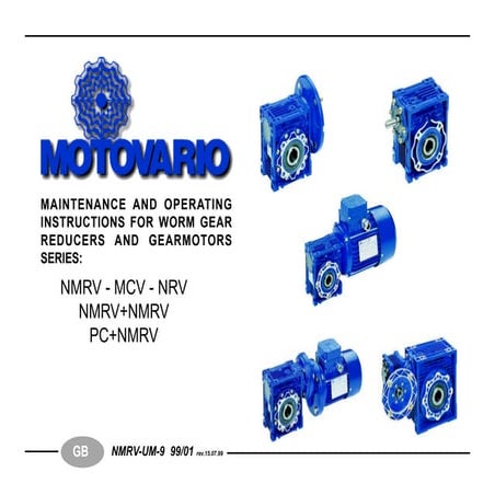 Maintenance and operating of nmrv series gb | PDF