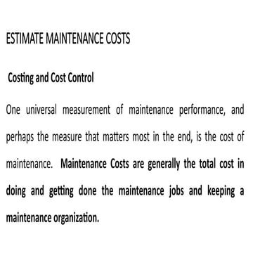 MAINTENANCE COST ESTIMATES presentation.pptx