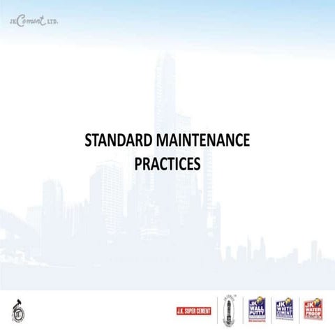 Standard Maintenance Practices , Types.ppt