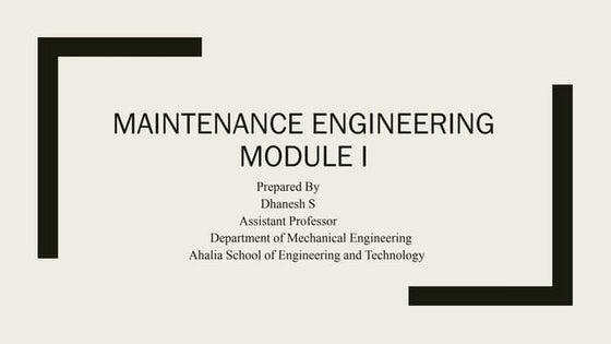Maintenance Strategy, Types of Maintenance | PDF