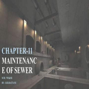 Maintenance of sewer | PPT