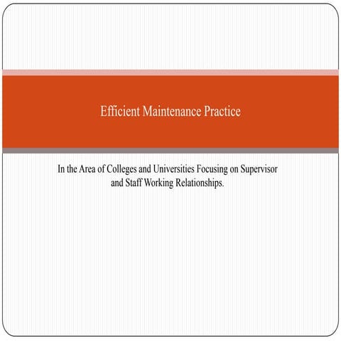 Maintenance Ppt Ppt