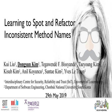 Learning To Spot And Refactor Inconsistent Method Names Ppt 2436