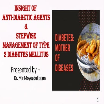 Comprehensive Insights into Anti-Diabetic Agents and Stepwise ...