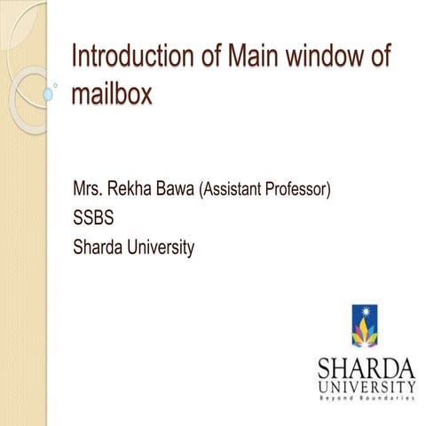 Main window of mailbox .pptx