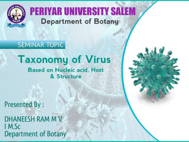Baltimore classification of viruses presentation | PPTX