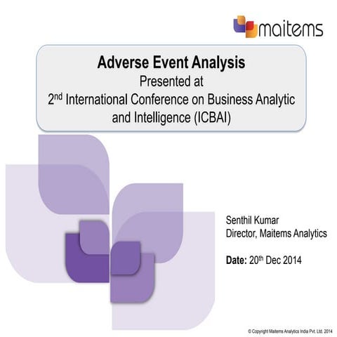 Adverse Event Analysis | PPT