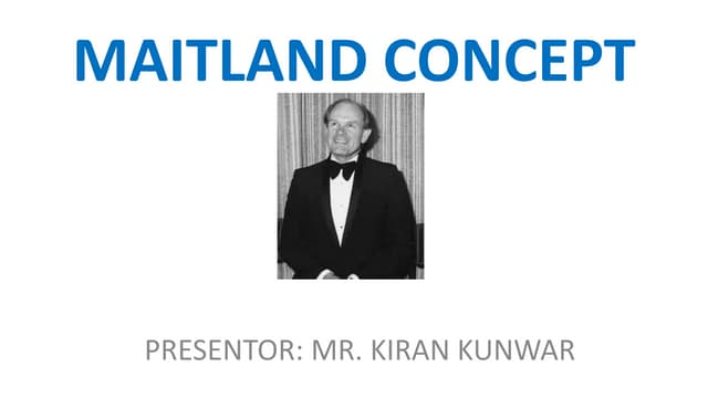 Maitland concept.pptx..................... | PPTX