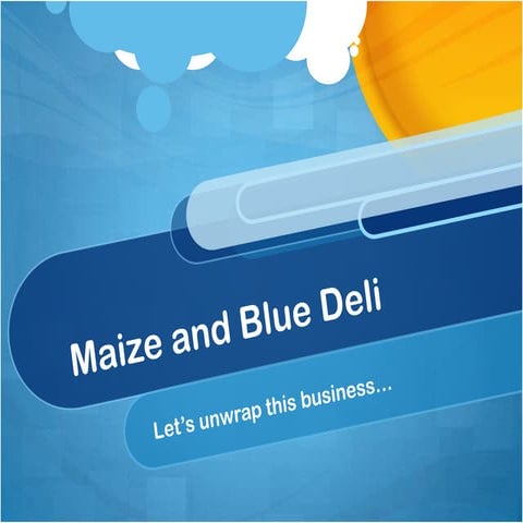 Maize and Blue Deli Marketing Presentation | PPTX