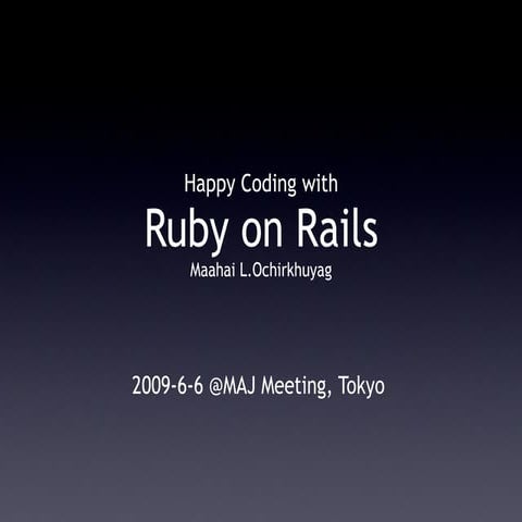 Happy Coding With Ruby On Rails Pdf Programming Languages Computing