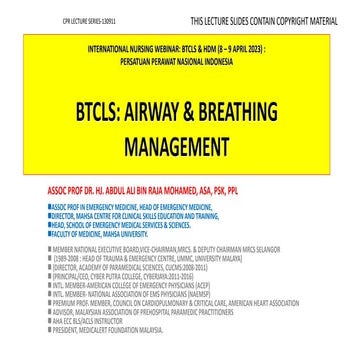 Nurses role in airway management | PPTX