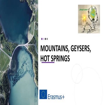 Mountains, geysers, hot springs | PPTX