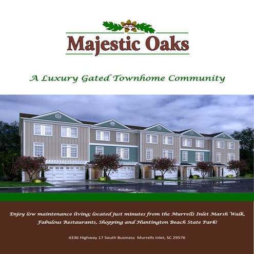 Majestic Oaks Brochure | PDF