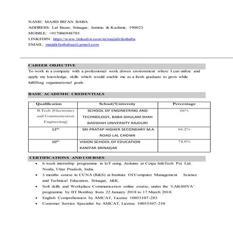 Majid resume | DOCX