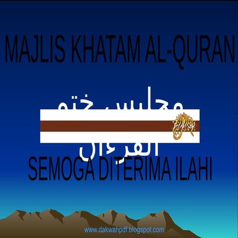 majlis-khatam-al-quran-2024-untuk memeriahkan majlis | PPTX