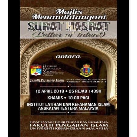 Majlis Menandatangani LOI FPI UKM-ILMI ATM | PDF