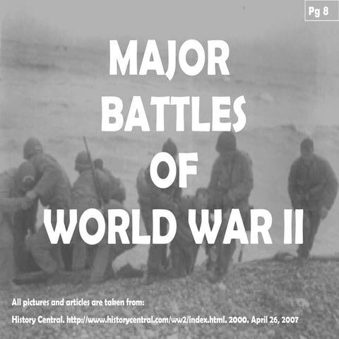 Major Battles Of Wwii Timeline And Pics | PPT
