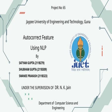 This is a major project presentation from my college | PPTX